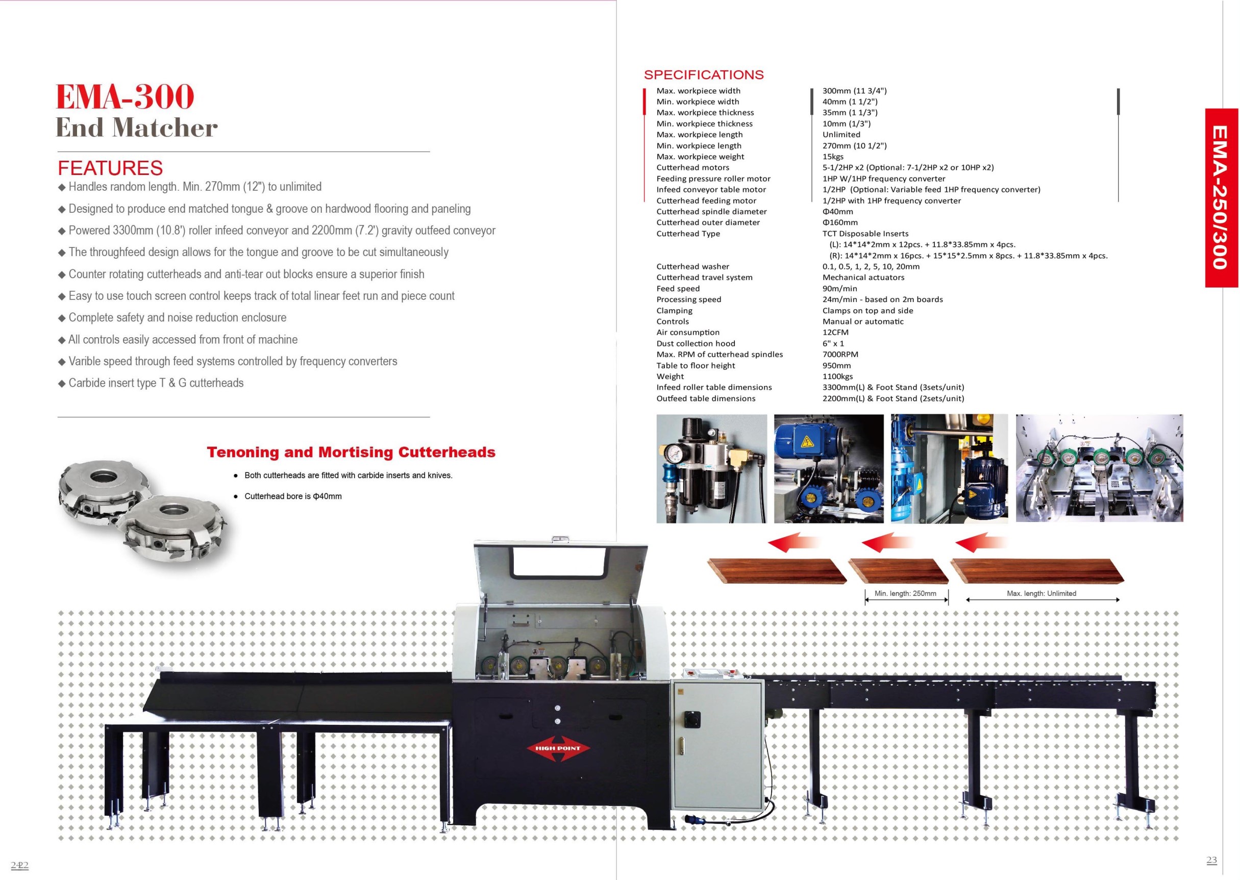 End Matcher (Profiler) - HIGH POINT MACHINERY INC.